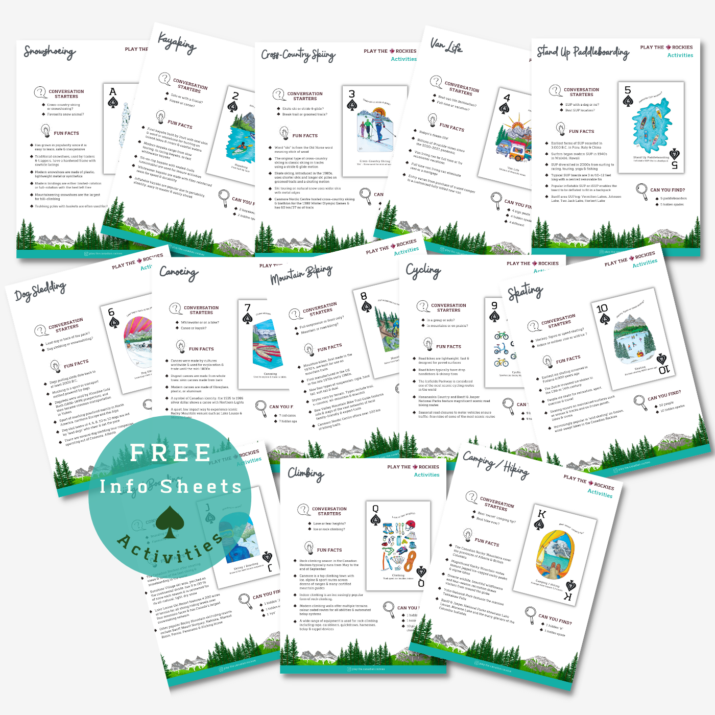 All 13 Activities - Information Sheets